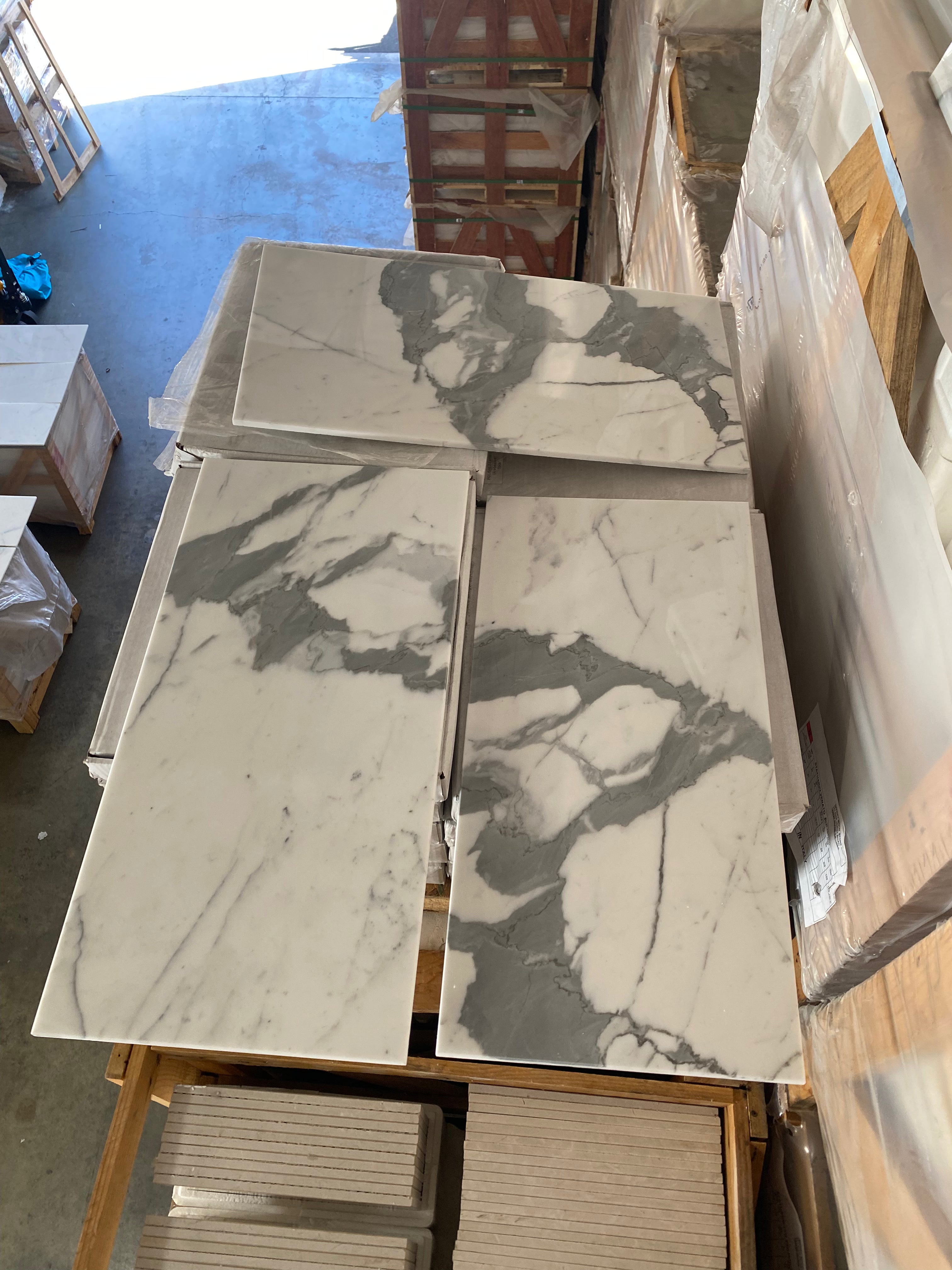 Statuario White (Lot #147) 12" x 24" Floor Tile Polished - 262 SF – MM Tile And Stone